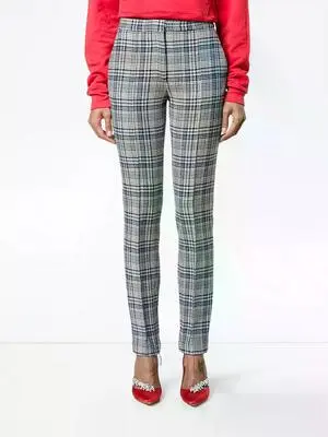 Off-White Tartan High Waisted Trousers