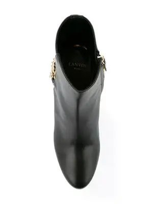 LANVIN Chain Detail Ankle Boots