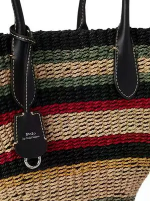 Polo Ralph Lauren Striped Raffia Tote Bag