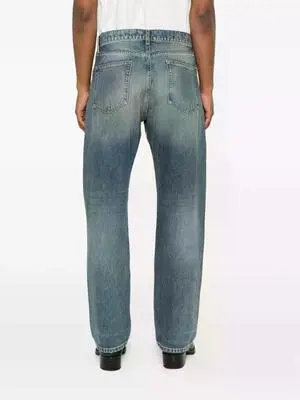 HTC LOS ANGELES Stud-embellished Jeans - Blue