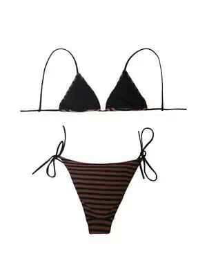 LIDO Venti Striped Bikini - Black