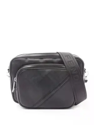 Fendi Fendi Shadow Diagonal Monogram Cross Body Bag Black