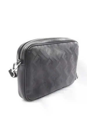 Fendi Shadow Diagonal Monogram Cross Body Bag - Black