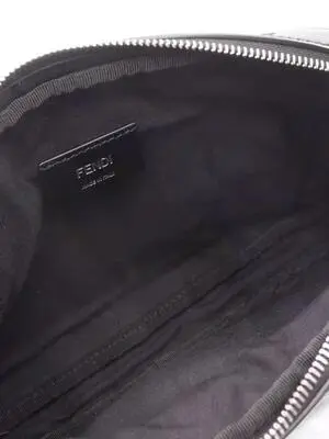 Fendi Shadow Diagonal Monogram Cross Body Bag - Black
