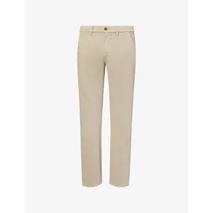 7 For All Mankind Slimmy Tapered Luxe Performance Plus Stretch-woven Chinos - Sateen Rawhide