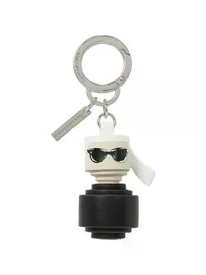 Karl Lagerfeld Ikonik Figurine Keyring - Silver