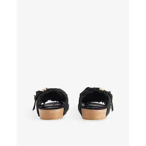 Visvim Christo Shaman Folk Leather Flat Sandals
