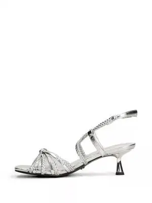 GOLD & ROUGE Braided Metallic Sandals