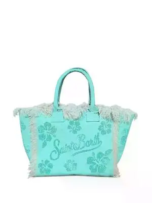 MC2 SAINT BARTH Vanity Floral Tote Bag - Blue