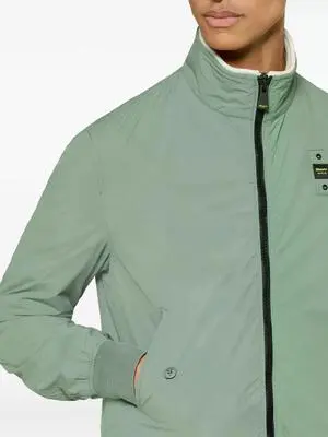 BLAUER. Logo-patch Zip-up Jacket