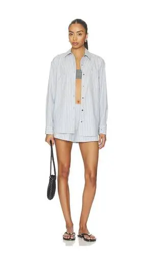 LESET Yoshi Stripe Classic Button Down