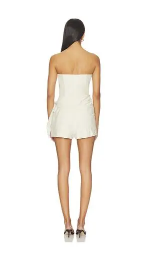 Amanda Uprichard Revan Romper - Cream