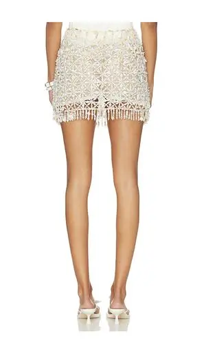 Cult Gaia Idalia Beaded Mini Skirt