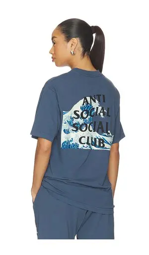 ANTI SOCIAL SOCIAL CLUB The Great Wave Tee - Blue