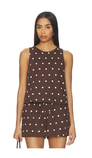 Beach Riot Dollie Sleeveless Top - Brown