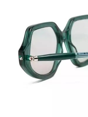 KUBORAUM Geometric Frame Sunglasses - Green
