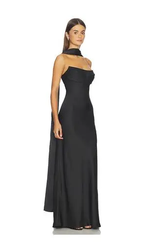 RUNAWAY THE LABEL Madeleine Strapless Maxi Dress - Black