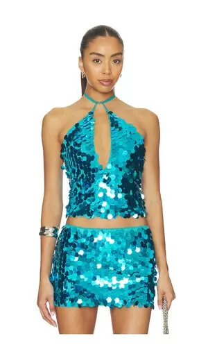 Superdown Celia Halter Top