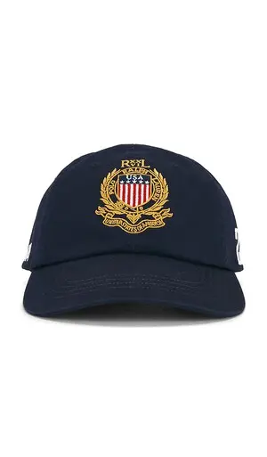 Polo Ralph Lauren Embroidered Crest Baseball Cap - Navy