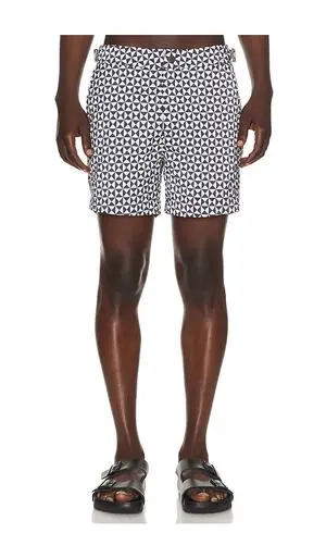 Onia Calder Buckle 5 Swim Trunks - Navy