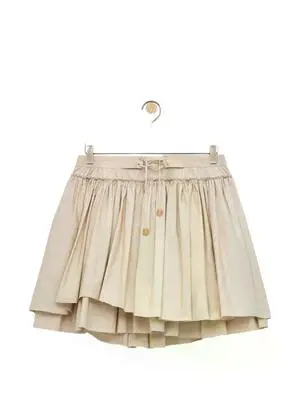 Loewe Layered Mini Skirt - Neutrals