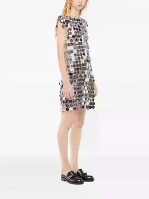 Rabanne Sparkle Disc Mini Dress