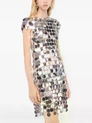 Rabanne Sparkle Disc Mini Dress