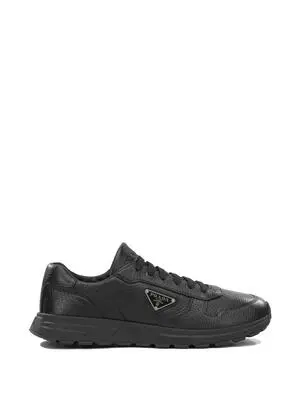Prada Prax 2.0 Leather Sneakers - Black