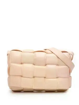 Bottega Veneta Nappa Intrecciato Padded Cassette Crossbody Bag - Pink