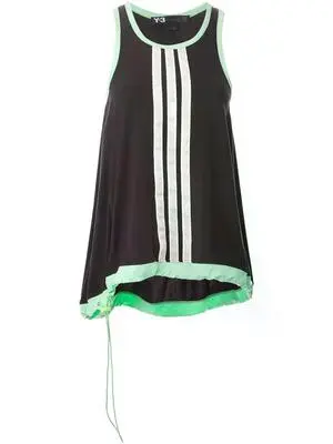 Y3 Drawstring Hem Tank Top - Black