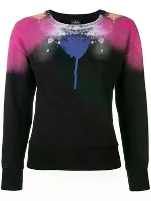 COUNTY OF MILAN Abstract Spray Wings Sweatshirt - Black