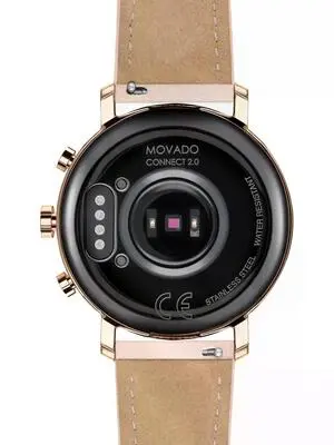 Movado Connect 2.0 40mm Watch With Leather Strap