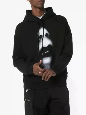 COUNTY OF MILAN Marcelo Burlon Cotton Mouth Print Hoodie
