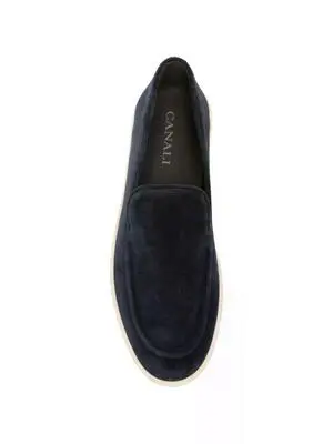 Canali Suede Slip-on Loafers