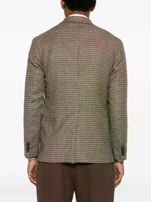 Tagliatore Houndstooth-pattern Single-breasted Blazer - Neutrals