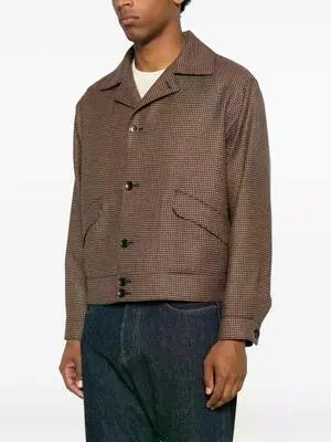 Tagliatore Houndstooth Pattern Button-up Jacket