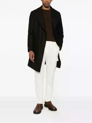 Tagliatore Pleated Corduroy Cargo Trousers - Neutrals