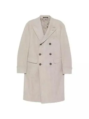 Tagliatore Double-breasted Herringbone Coat - Neutrals