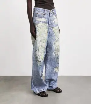 Acne Studios Trompe-l'oeil Wide-leg Jeans
