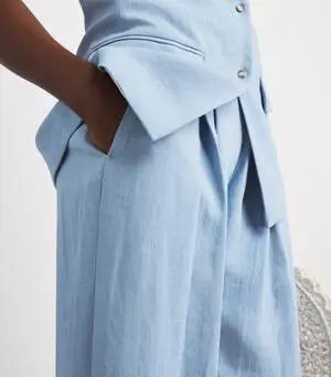 Nanushka Hettie Pleated Barrel-leg Trousers