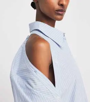 Nanushka Nananda Pinstripe Cotton Shirt