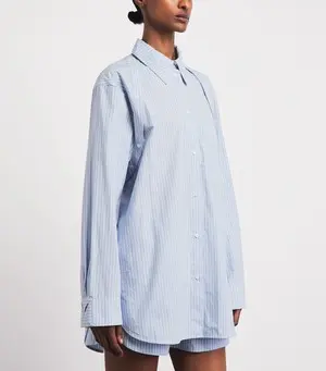 Nanushka Nananda Pinstripe Cotton Shirt