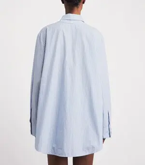 Nanushka Nananda Pinstripe Cotton Shirt