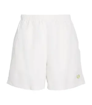 Fred Perry Embroidered Laurel Wreath Tennis Shorts