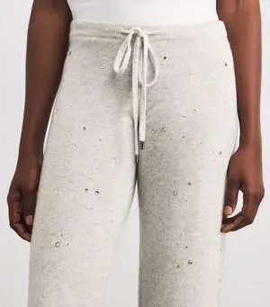 WILLIAM SHARP Embellished Cashmere Sweatpants