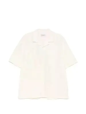 Officine Générale Seersucker Short-sleeve Shirt - Neutrals