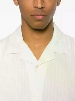 Officine Générale Seersucker Short-sleeve Shirt