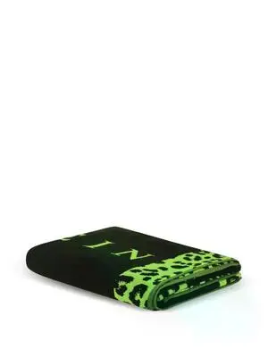 Philipp Plein Leopard-print Beach Towel - Black