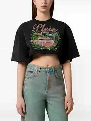Philipp Plein Printed Crop Top