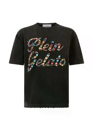 Philipp Plein Crystal Embellished T-shirt - Black